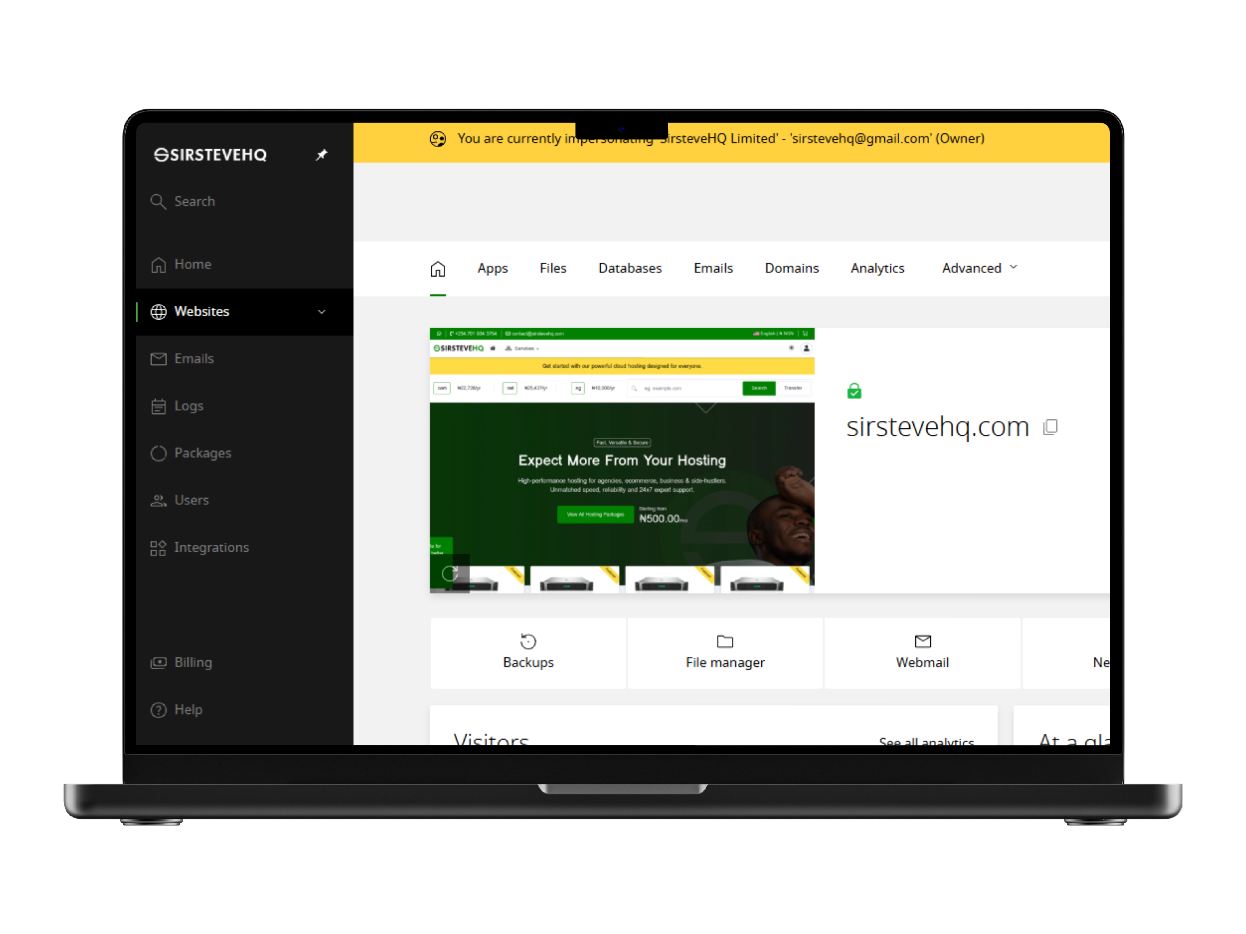 Enhance Hosting - SIRSTEVEHQ